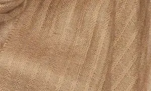 Nordstrom Striped Silk & Cashmere Scarf - Tan
