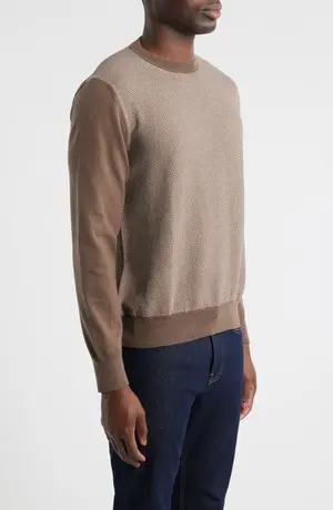 Canali Cotton Crewneck Sweater