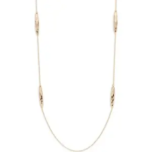 Nordstrom Molten Bead Station Necklace - Gold