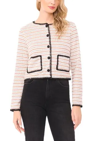 CECE DUPRAZ Contrast Trim Cardigan - Toffee