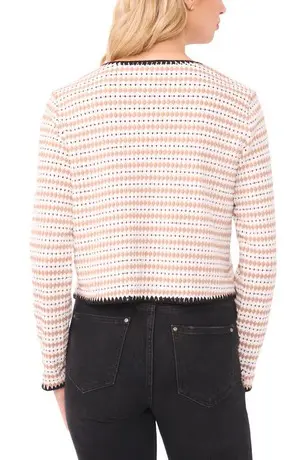 CECE DUPRAZ Contrast Trim Cardigan