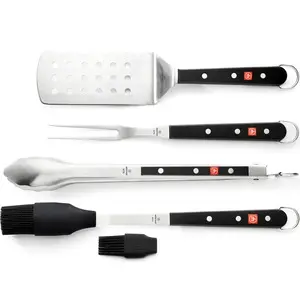 WUSTHOF 4-piece Bbq Set - Black