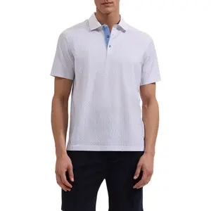 Bugatchi Valerian Ooohcotton® Golf Sketch Print Polo