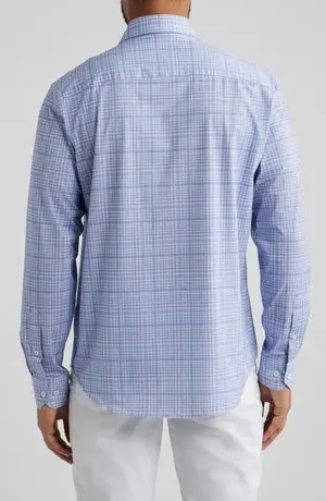 Bugatchi James Ooohcotton® Plaid Button-up Shirt - Lilac