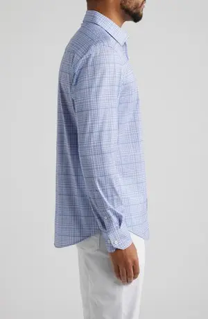 Bugatchi James Ooohcotton® Plaid Button-up Shirt - Lilac