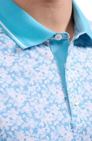 Bugatchi Vidal Ooohcotton® Watercolor Floral Polo