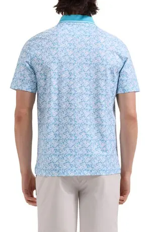 Bugatchi Vidal Ooohcotton® Watercolor Floral Polo