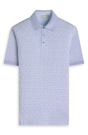 Bugatchi Vance Ooohcotton® Golfer Print Polo
