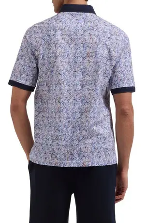 Bugatchi Vasco Ooohcotton® Tropical Leaf Print Polo
