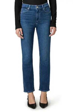 PAIGE Straight-Leg Ankle Jeans