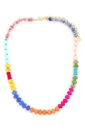 PANACEA Mixed Stone Beaded Necklace - Multi