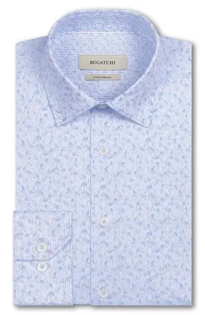 Bugatchi Jimmy Ooohcotton® Leaf Print Button-up Shirt
