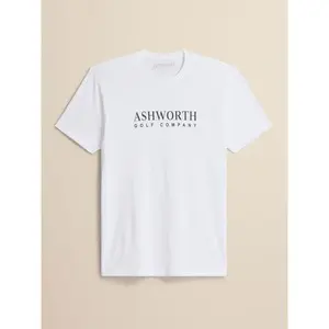ASHWORTH GOLF Ashworth Label Tee - White