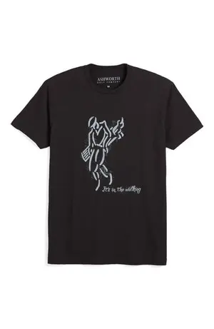 ASHWORTH GOLF Golfman Walking Tee - Black/grey