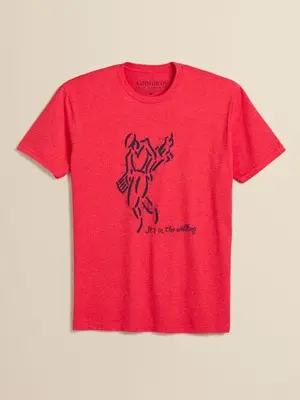 ASHWORTH GOLF Golfman Walking Tee - Red/navy