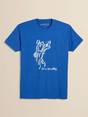 ASHWORTH GOLF Golfman Walking Tee - Royal/white