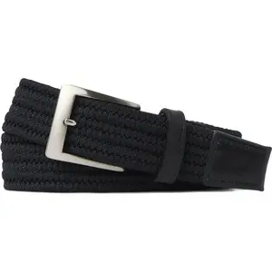 ASHWORTH GOLF Solid Stretch Belt With Leather Tips