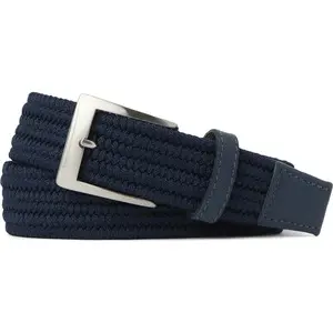 ASHWORTH GOLF Solid Stretch Belt With Leather Tips