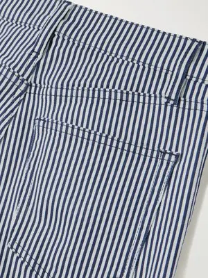 FRAME Le Slim Palazzo Striped Jeans - Blue