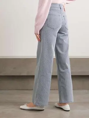 FRAME Le Slim Palazzo Striped Jeans