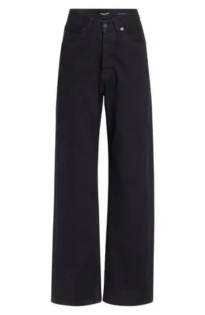 Saint Laurent V-waist Straight Leg Jeans