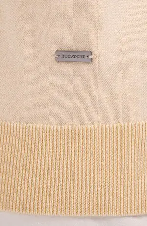 Bugatchi Cotton Knit Hoodie - Ivory