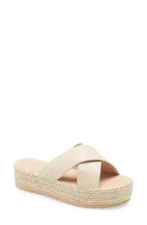 Matisse Cove Platform Slide Sandal - Natural Synthetic