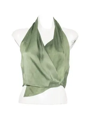 CORTANA Etna Linen And Cotton Top - Green