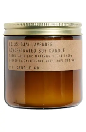P.F. CANDLE CO. Ojai Lavender Large Concentrated Candle - Brown