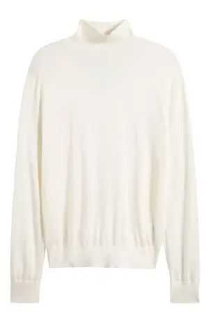 House Of Cb Silk And Wool Blend Mock Neck Sweater