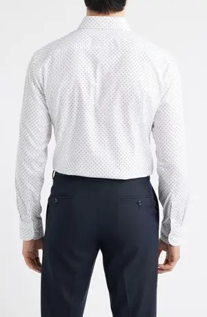 BOSS Hank Slim Fit Stretch Cotton Dress Shirt - White