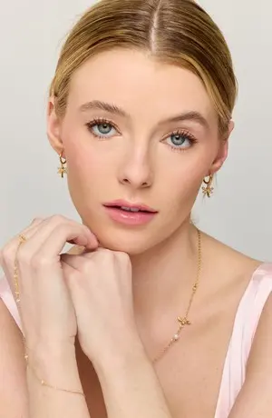 LA MENO Skimmer Shine Hoop Earrings
