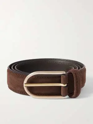 Anderson's 3cm Suede Belt - Brown