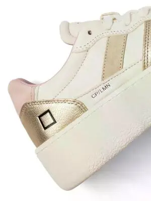 D.a.t.e. Court Platform Sneakers With Metallic Panelling