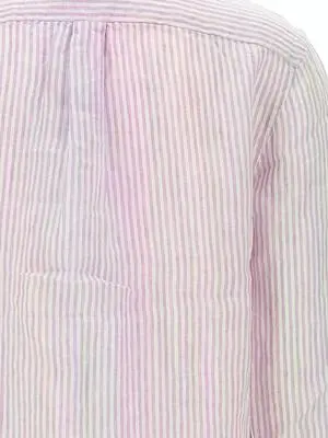 Polo Ralph Lauren Striped Linen Long-sleeve Shirt - Pink