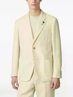 LARDINI Single-breasted Blazer - Neutrals