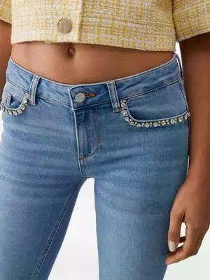 Liu Jo Bejeweled Skinny Jeans