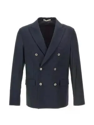 PAOLO PECORA Double-breasted Blazer - Blue