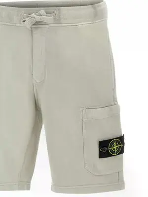 Stone Island Drawstring-fastening Cotton Shorts - Neutrals