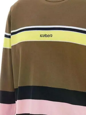 Iceberg Logo-embroidered Striped Sweater