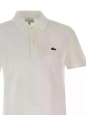 Lacoste Buttoned Logo Polo Shirt - Neutrals