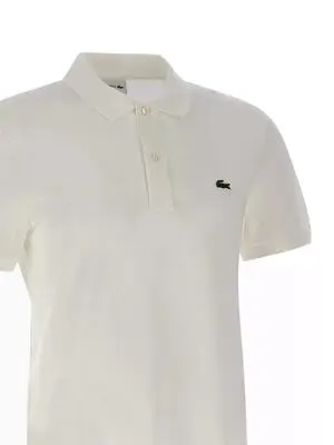 Lacoste Buttoned Logo Polo Shirt - Neutrals