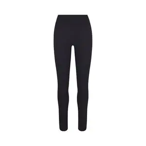 NIKESKIMS Matte High-waisted 26" Knee Grip Leggings 'obsidian/obsidian - Black