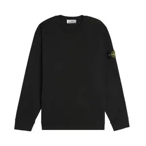 Stone Island Garment Dyed Sweatshirt - Black