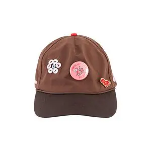 ALEX ZONO Running Is My Best Friend Pin Trucker Hat - Brown