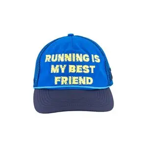 ALEX ZONO Running Is My Best Friend Trucker Hat - Blue