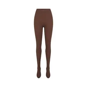 NIKESKIMS Matte Footsie Grip Legging 'dark Sepia - Brown