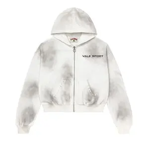 VALE FOREVER Staple Zip Up - White