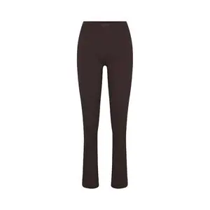 NIKESKIMS Matte High-waisted V-panel Straight Leggings 'dark Sepia - Brown