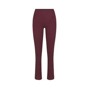 NIKESKIMS Matte High-waisted V-panel Straight Leggings 'currant - Red